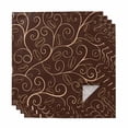 Brown Plants Cloth Napkins, Farmhouse Rustic Farm Leaves Branches ...