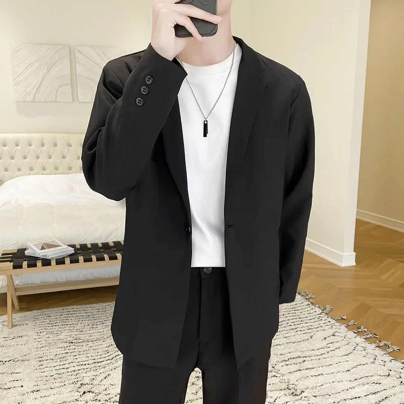 Brown Plus Big Size Men's Suit Jackets Coat Tweed Oversize Male Blazer ...