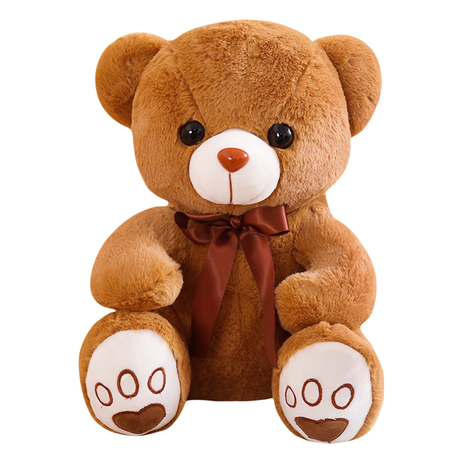Brown Plush Bear Doll Stuffed Animal Toy For Kids Soft Comforting ...
