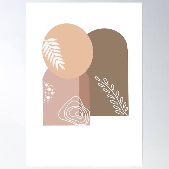 Brown Poster Wall Art Home Decor Office Wall Art Living Room Decor ...
