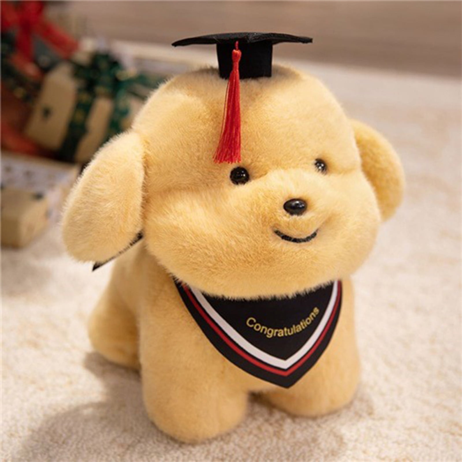 Brown Puppy Graduation Plush Toy Soft and Cuddly Delight, Graduation ...