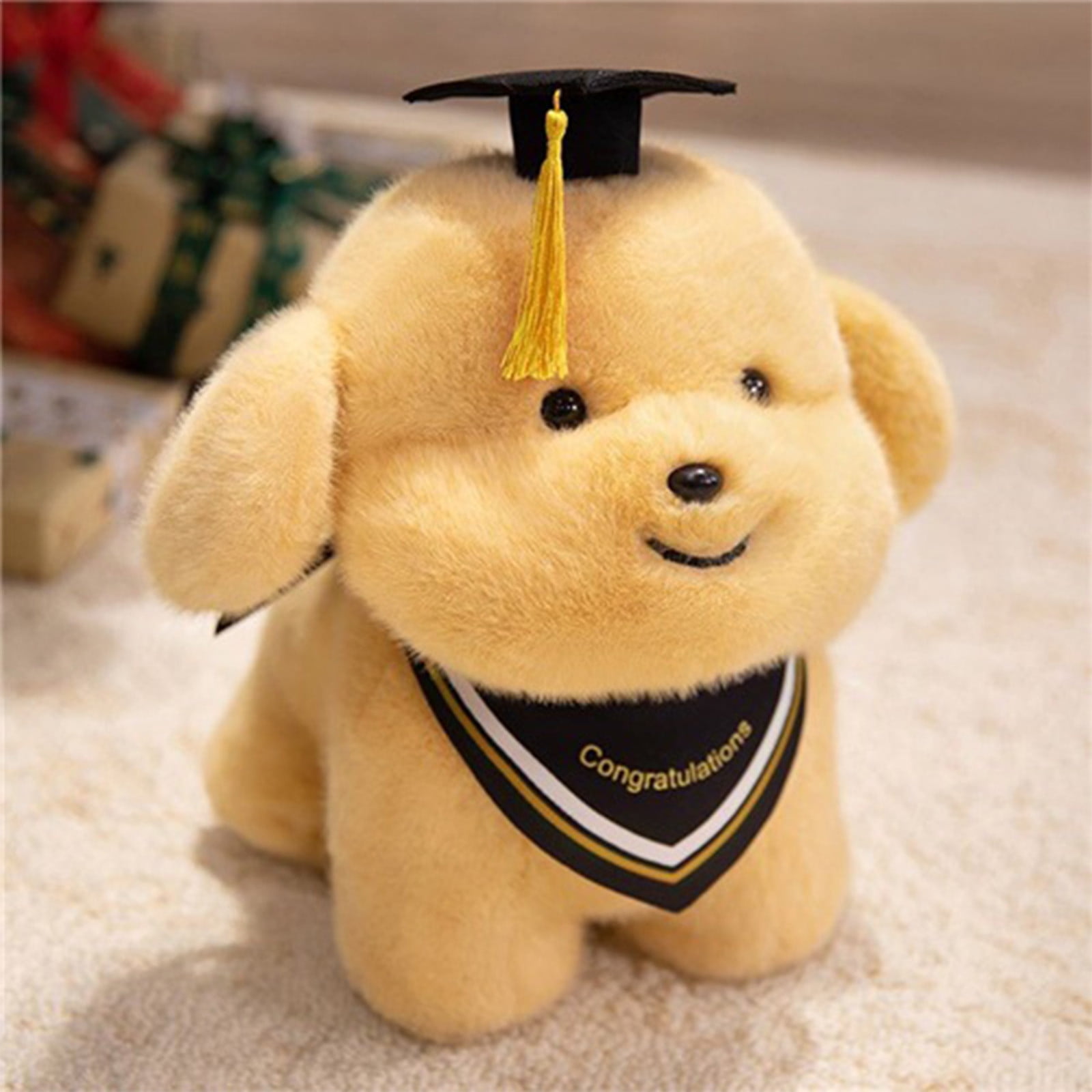 Brown Puppy Graduation Plush Toy Soft and Cuddly Delight, Graduation ...