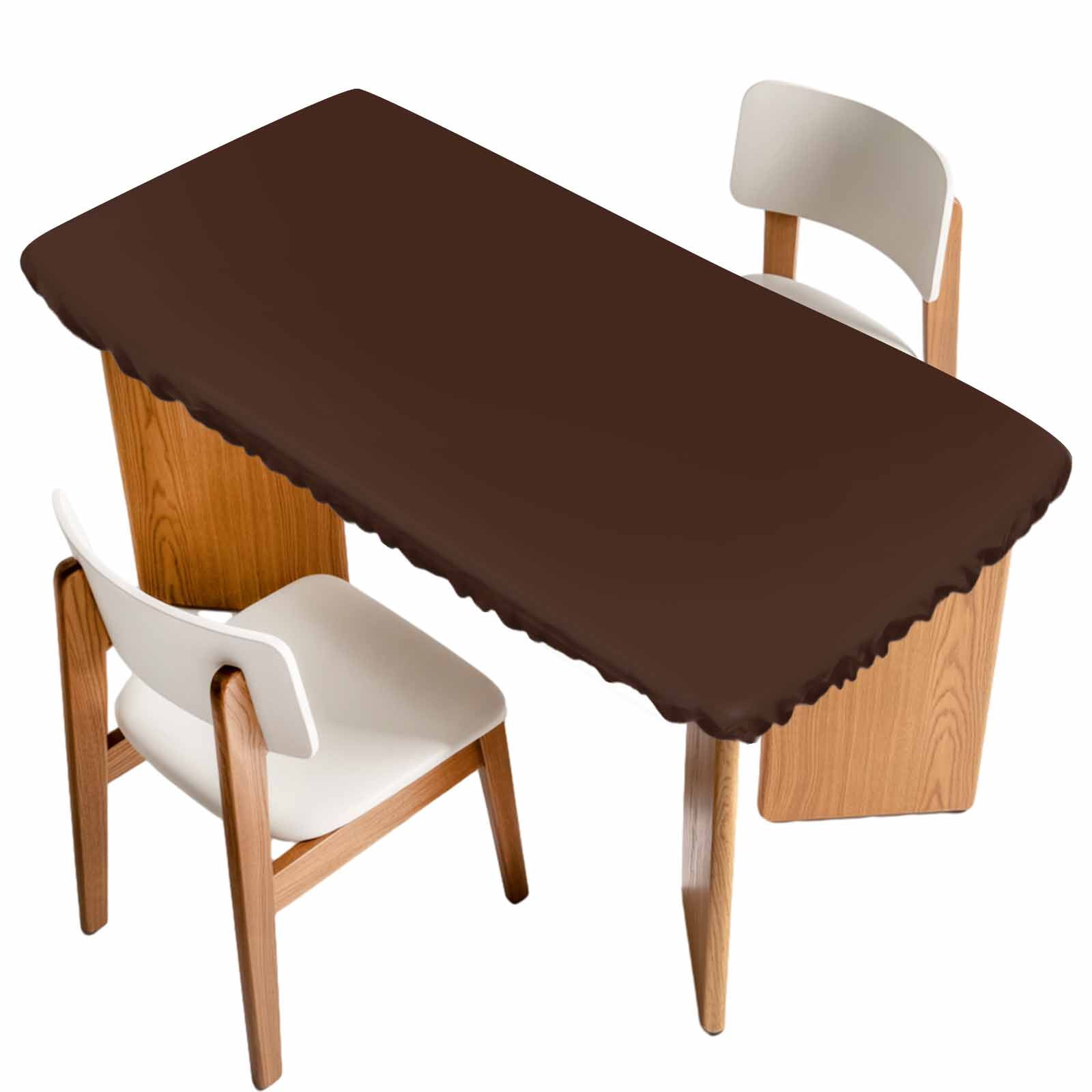 Brown Pure Color Table Cloths for 3 Foot Rectangle Tables, Aesthetics ...
