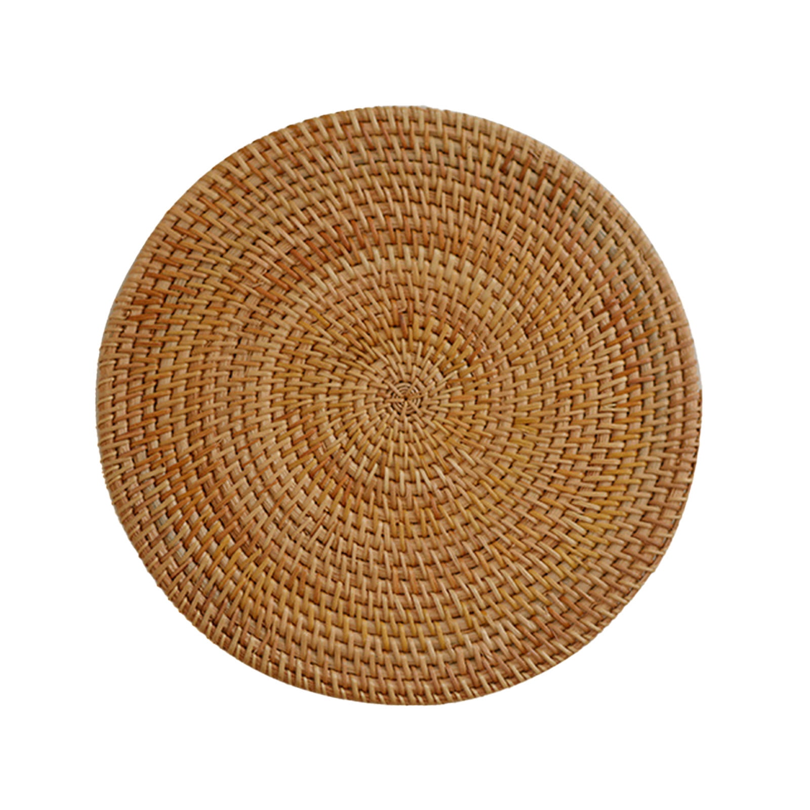Brown Rattan Woven Mat 16Cm Size Can Be Used As Pot Holders Effective ...