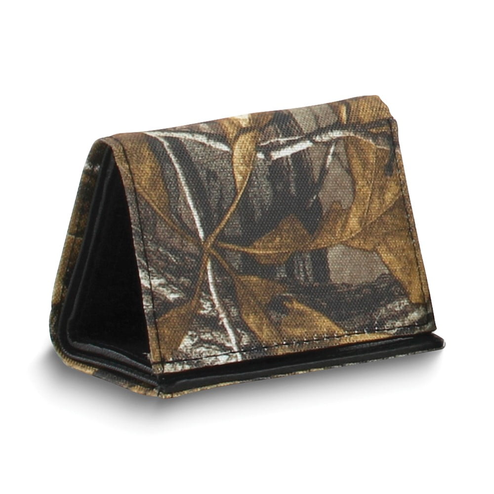 VSIRIUS Brown RealTree Fabric and Leather RFID Blocking Trifold Wallet ...