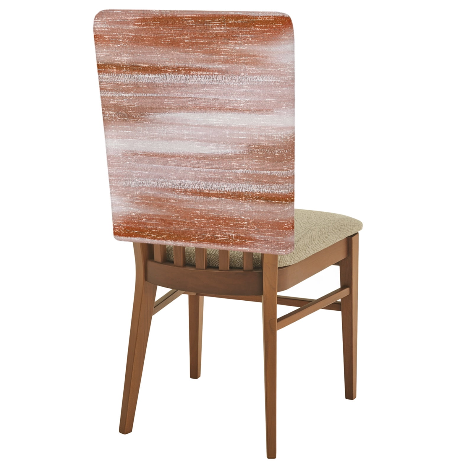 Brown Red Gradient Chair Back Covers Set of 8 Minimalist Sea Waves ...