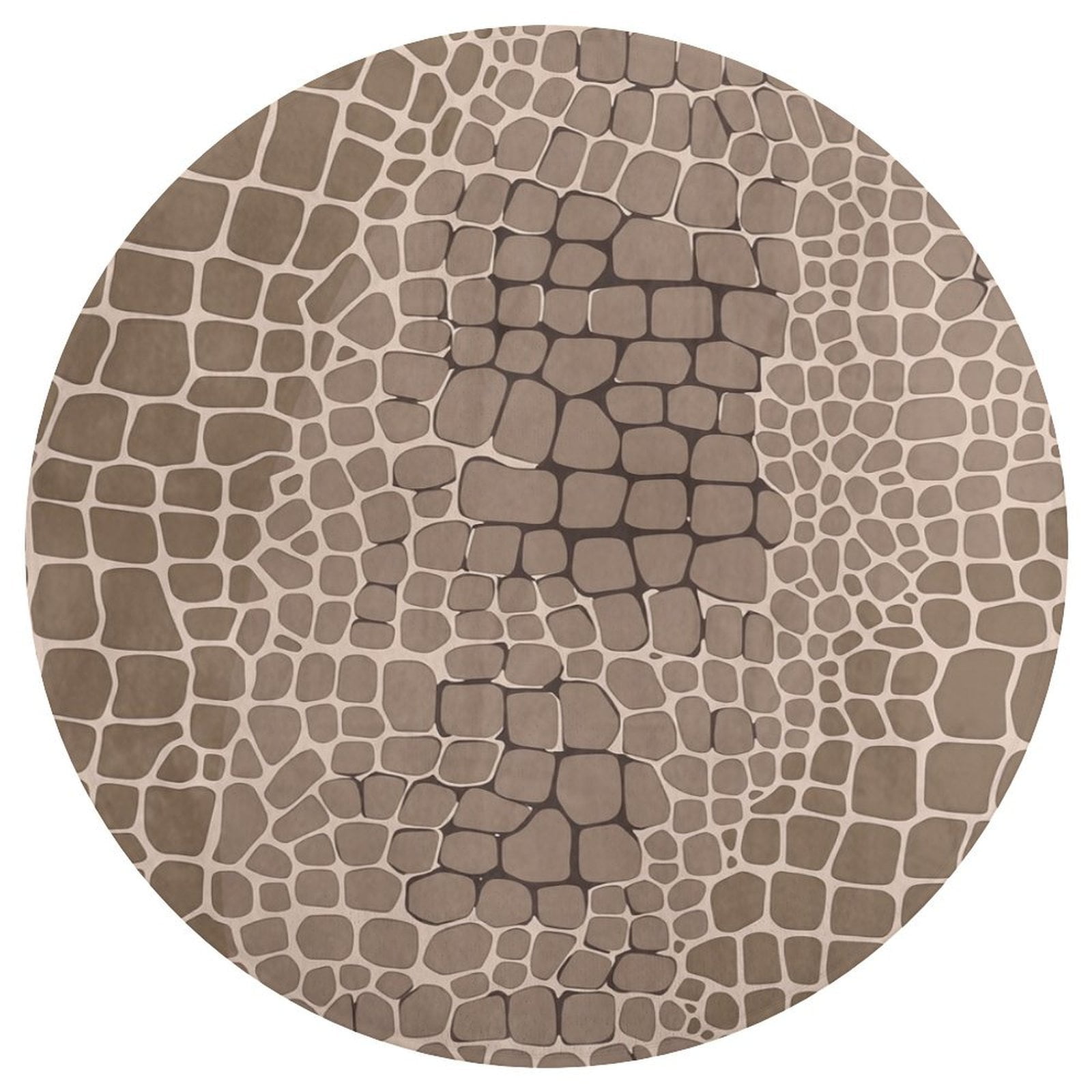 Brown Reptile Skin Texture Round Carpet Rugs And Carpets for Home ...