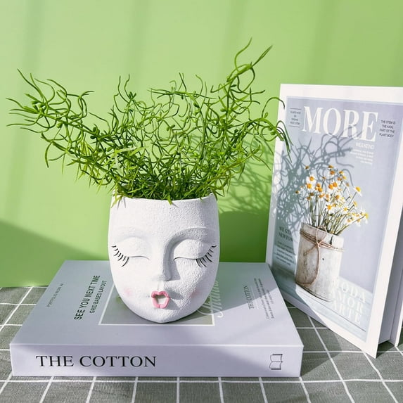 Brown Resin Handcrafted Cute Flower Pot, Suitable for Indoor and ...