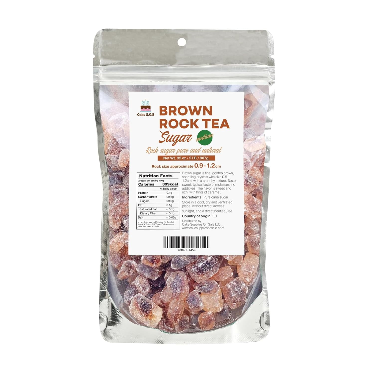 Brown Rock Tea Sugar Medium , 32 oz. - Walmart.com