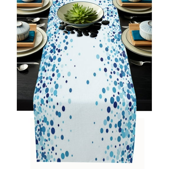 Brown Round Wood Grain Table Runner Wedding Party Champagne Table ...