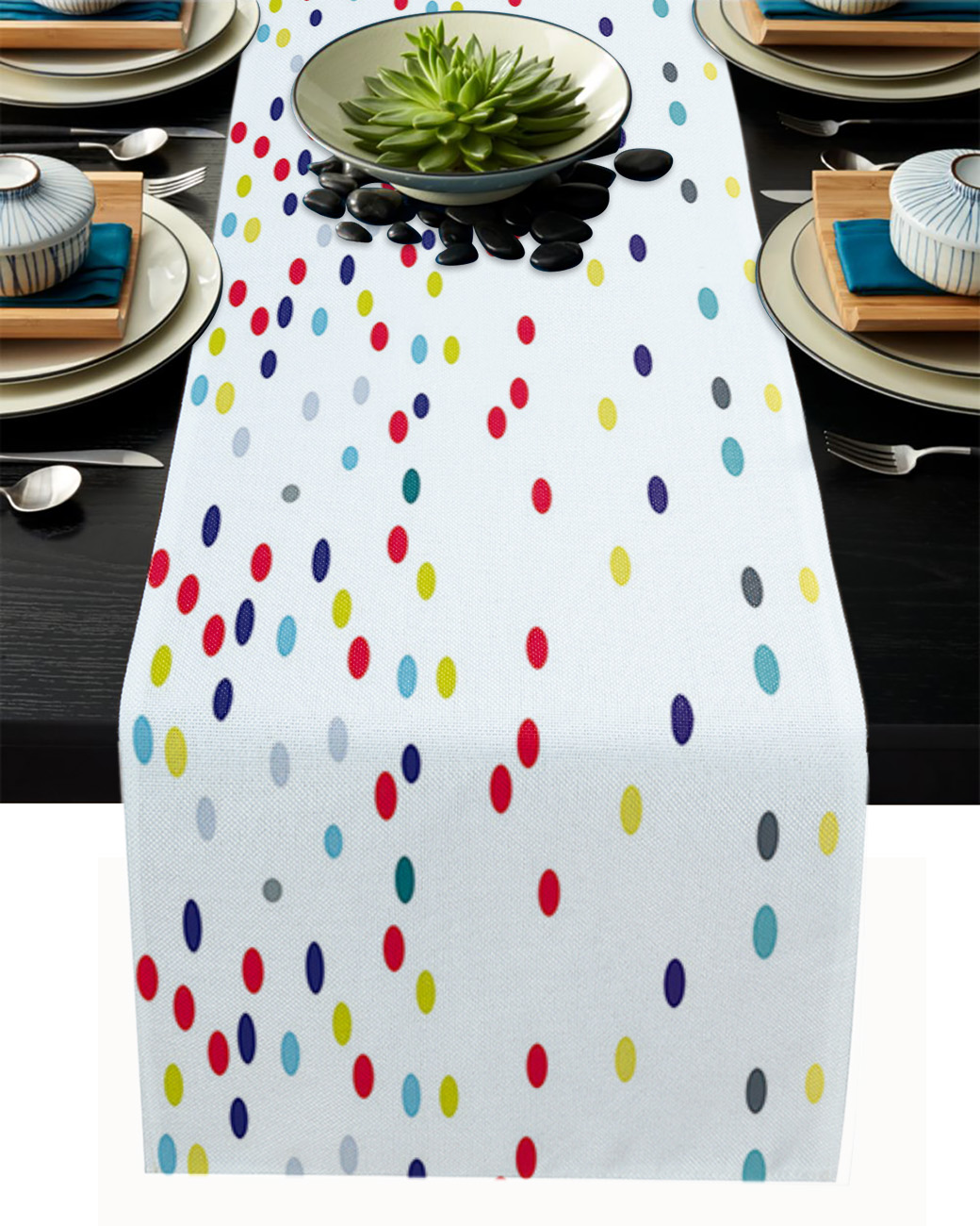 Brown Round Wood Grain Table Runner Wedding Party Champagne Table ...