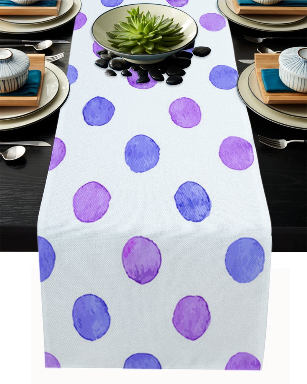 Brown Round Wood Grain Table Runner Wedding Party Champagne Table ...