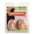Brown Rubber Chicken Nest Eggs, Pair - Walmart.com