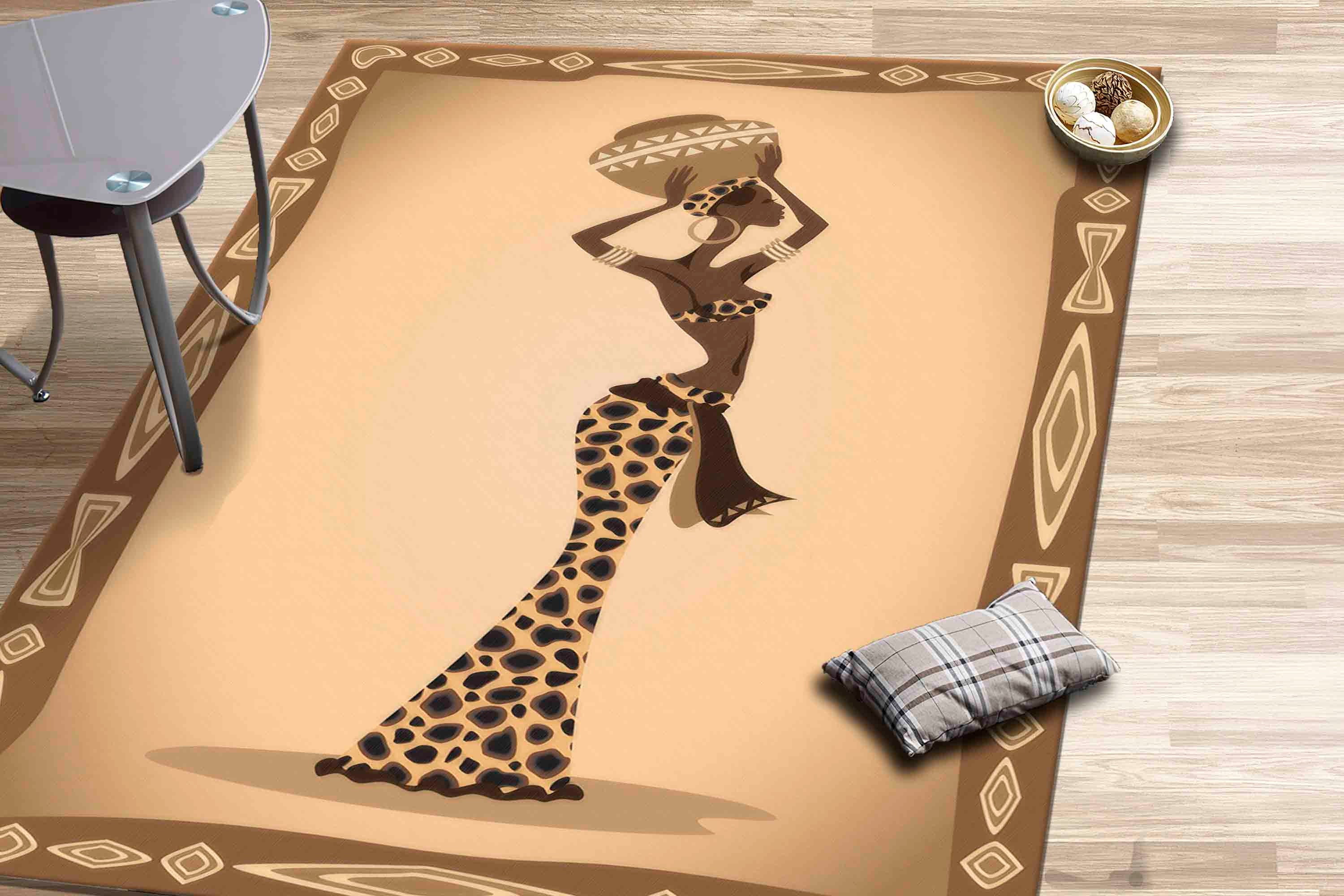 Brown Rug, Front Door Rug, Step Rug, Housewarming Gift, Woman With ...