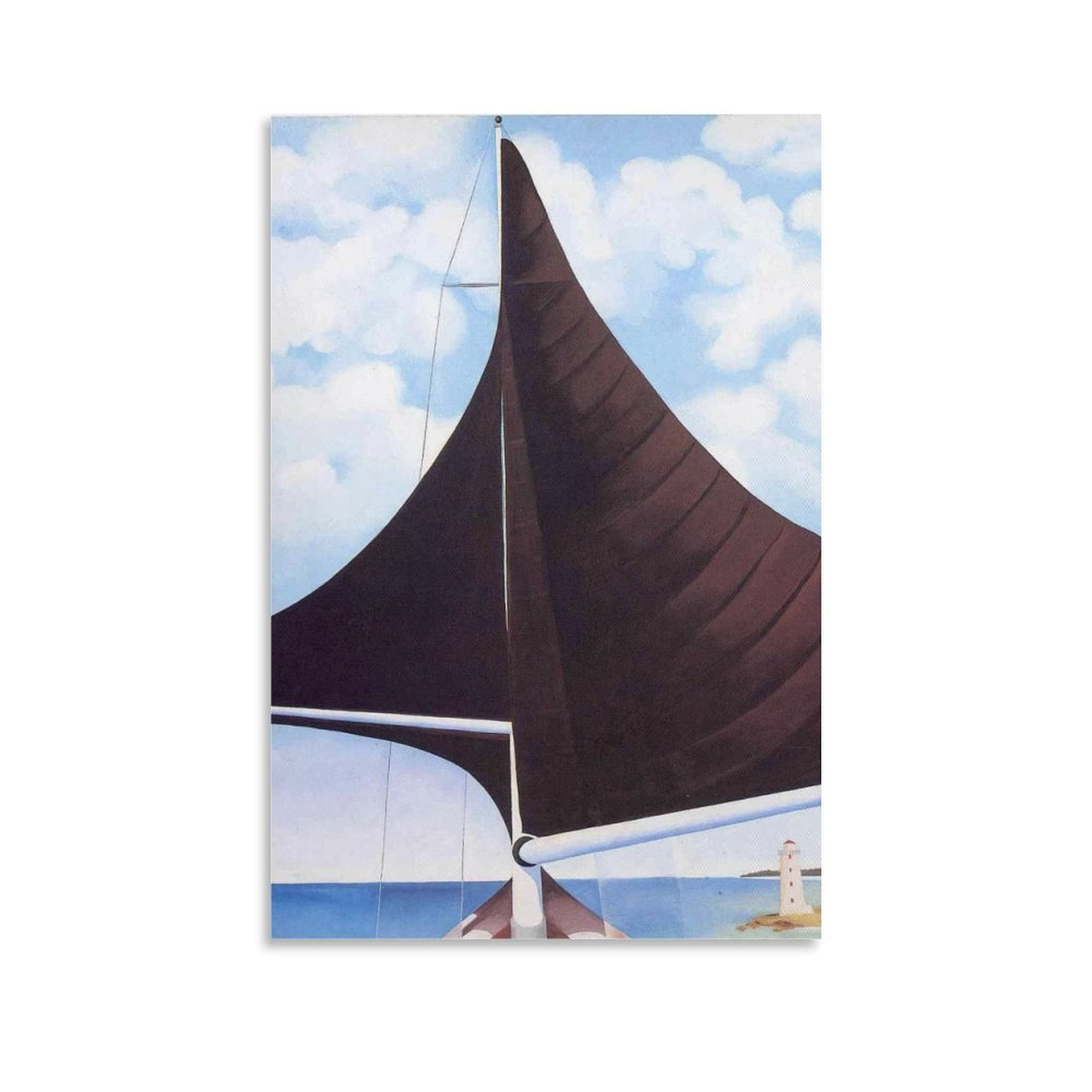 Brown Sail, Wing on Wing, Nassau by Georgia OKeeffe Painting Poster ...