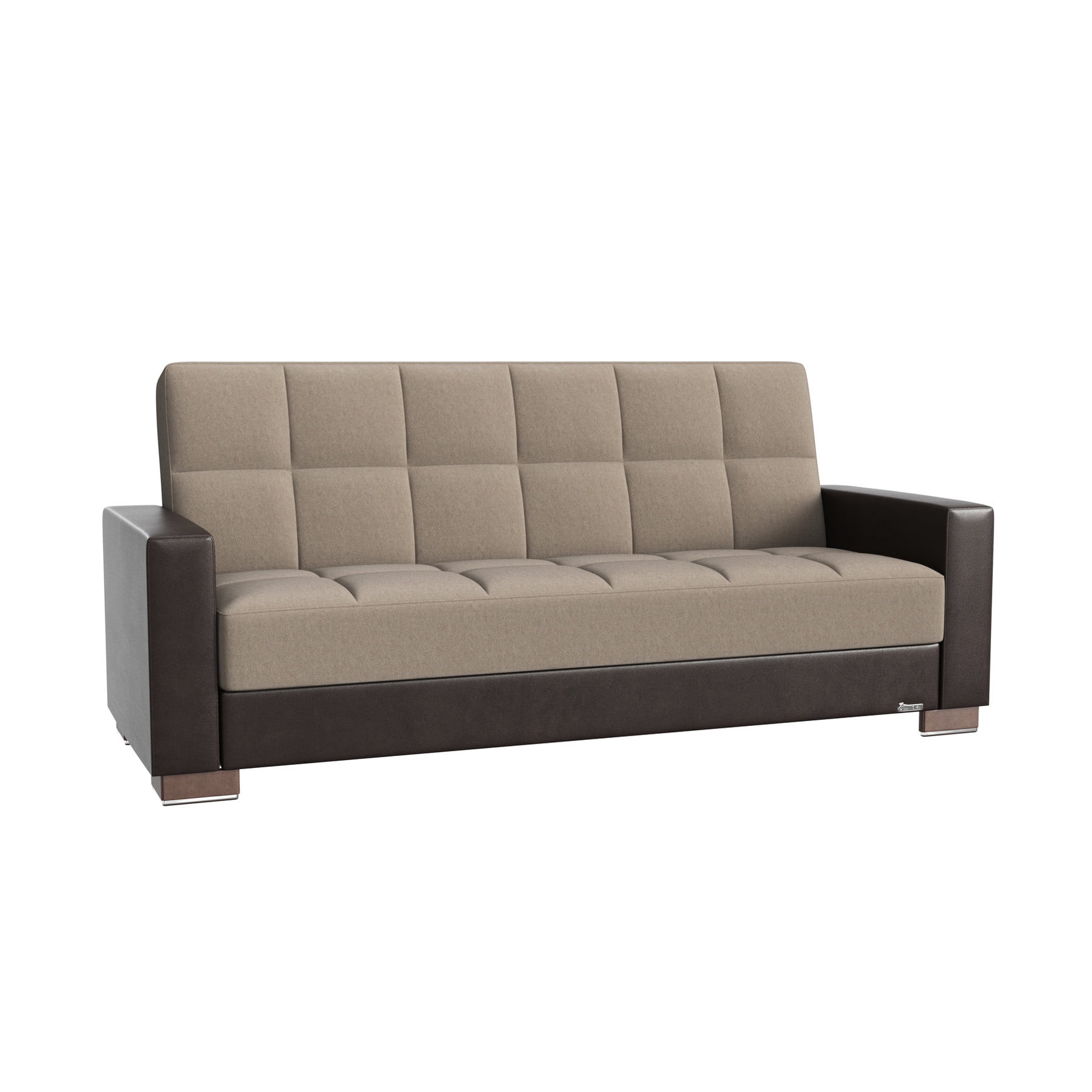 Brown+Sand Chenille - Quick Sofa to Sleeper - Studio Apartment - 900 ...