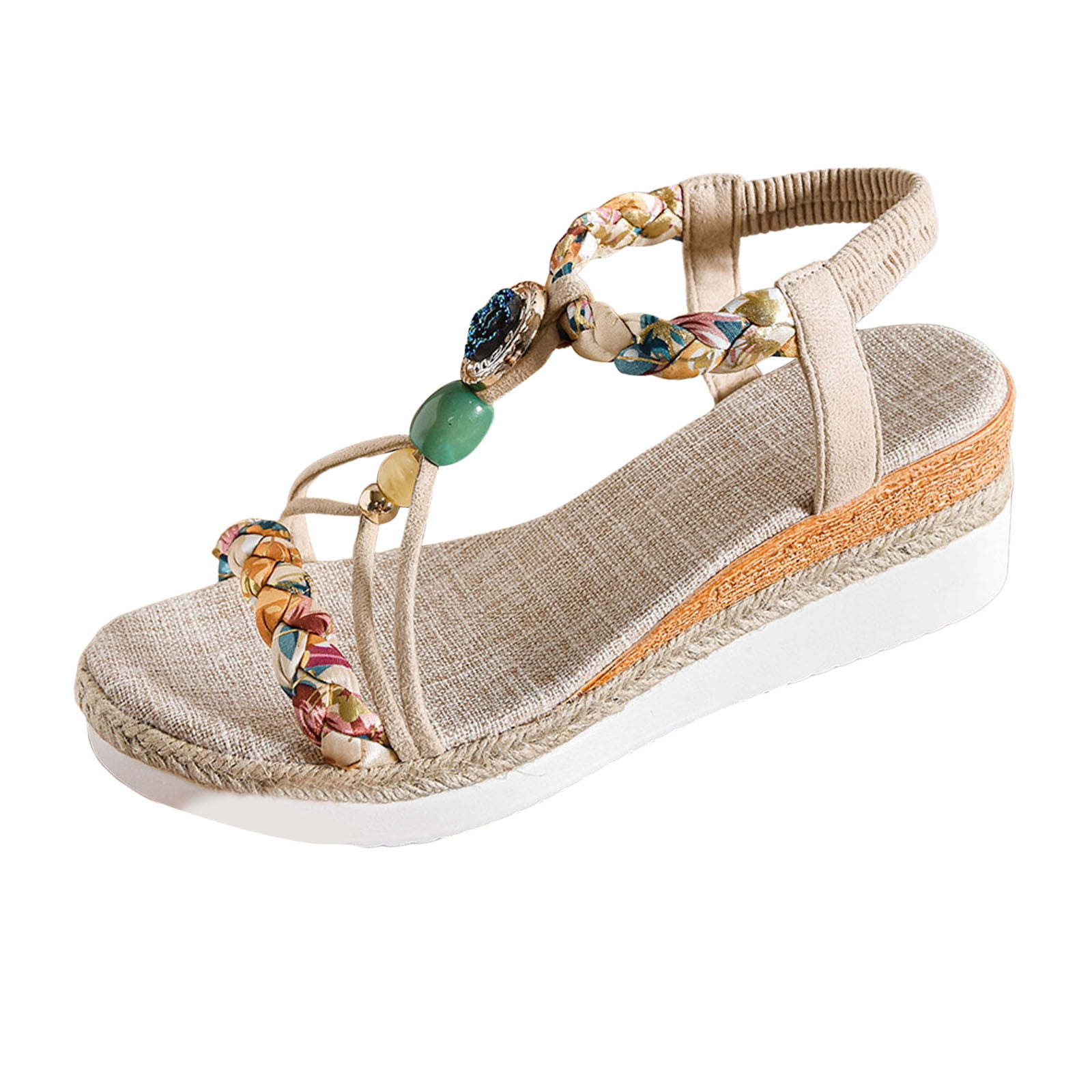 Brown Sandals Women Summer Sandal Wedges Shoes for Women Hiking Sandals ...