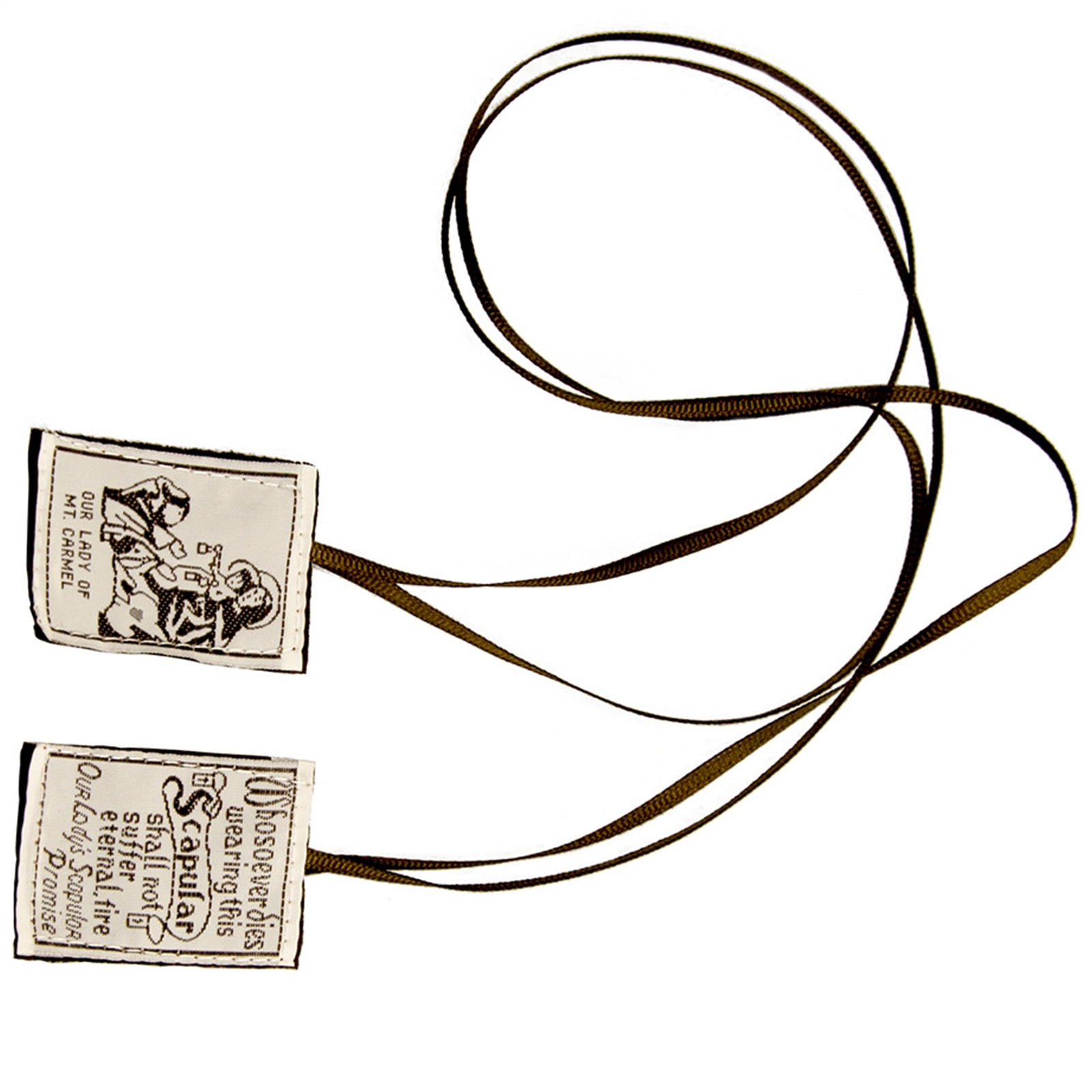Brown Scapular Embroidered Scapular Our Lady of Mount Catholic Scapular ...