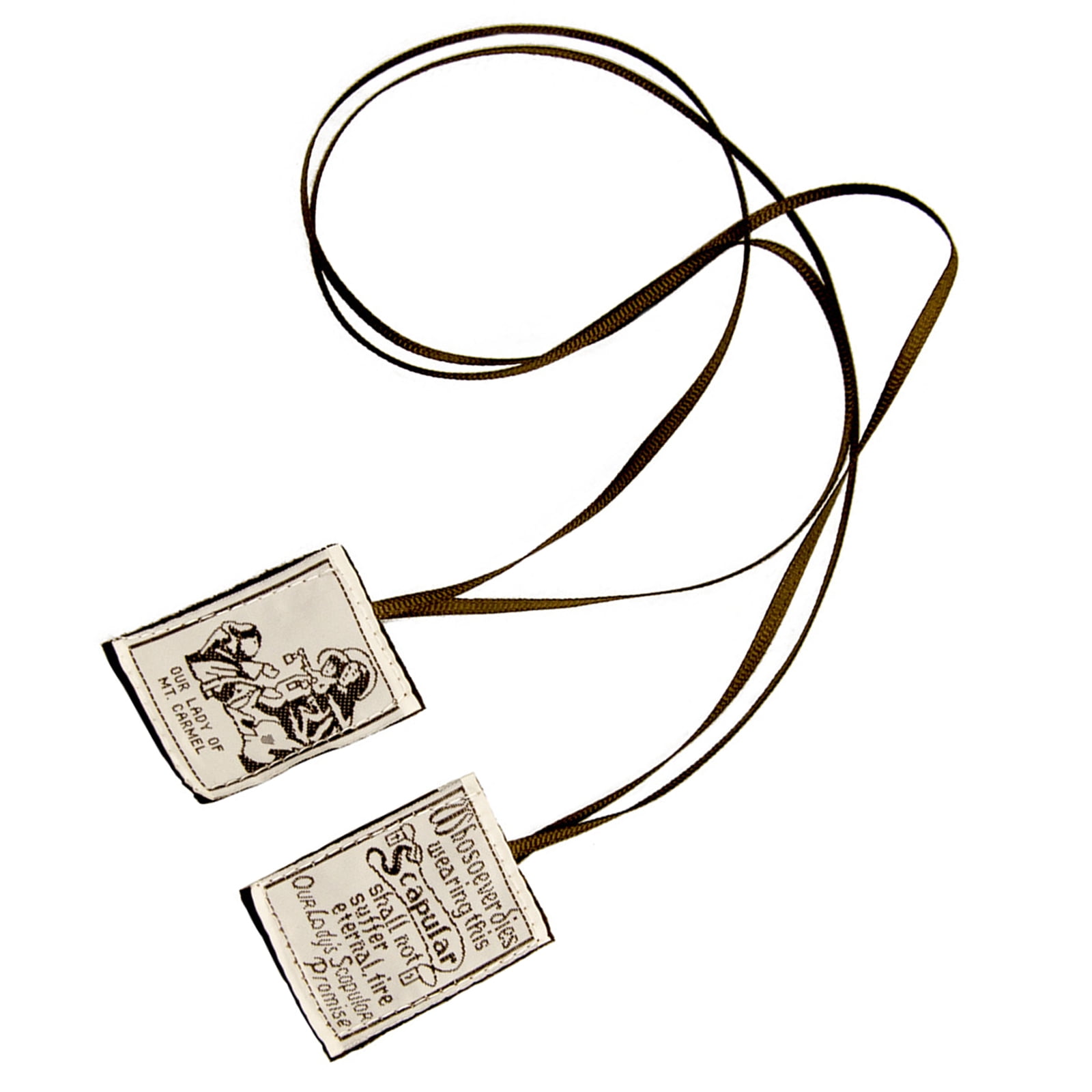 Brown Scapular Embroidered Scapular Our Lady of Mount Catholic Scapular ...