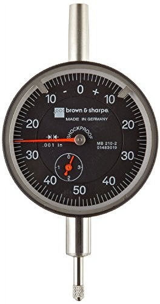 Brown & Sharpe 14.82023 Dial Indicator, 4.0-48 Thread, 0.374" Stem Dia ...
