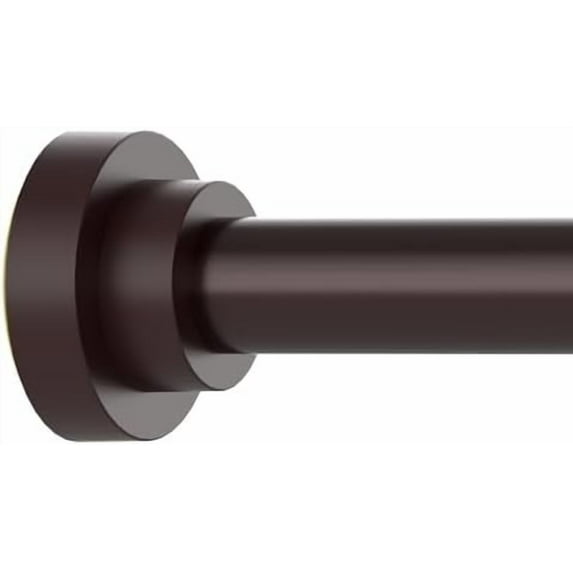 Brown Shower Curtain Rod Adjustable 43-78 inch, 1"Diameter Spring ...