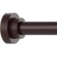 Brown Shower Curtain Rod Adjustable 43-78 inch, 1"Diameter Spring ...