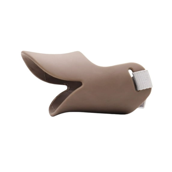 Brown Silicone Dog Muzzle Mouth Cover With Breathable Design, Soft ...