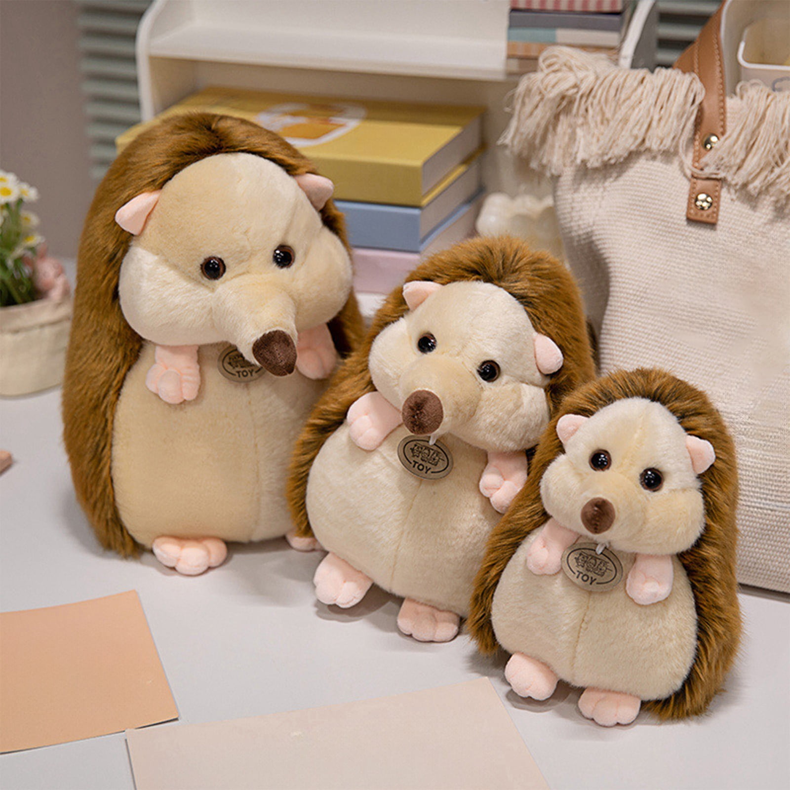Brown Simulated Hedgehog Lint Toy - 20/25/30CM (8-12IN) Soft Cotton ...
