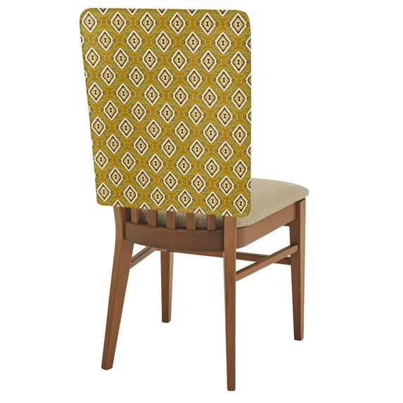Brown Slate Diamonds Chair Back Covers Set of 1 Abstract Vintage ...