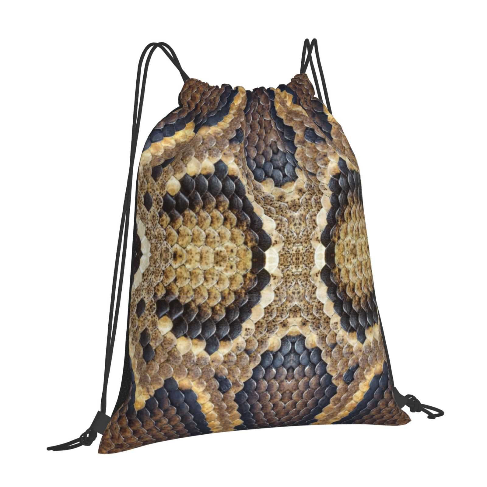 Brown Snake Bag Backpack For Men Women Teenage Snake Shedding Snakes ...