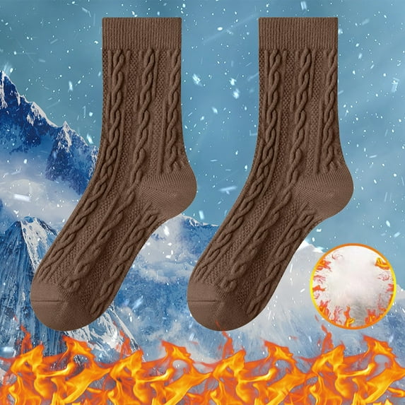 Brown Socks for Women Thick Socks Children's Mid Tube Socks In Autumn ...