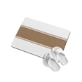 Brown Soft Diatomaceous Earth Mat, Stripes Absorbent Bath Mat Non Slip ...
