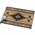 Brown Southwest Entryway Rug 2x3ft Washable Non Slip Bathroom Rug Low ...