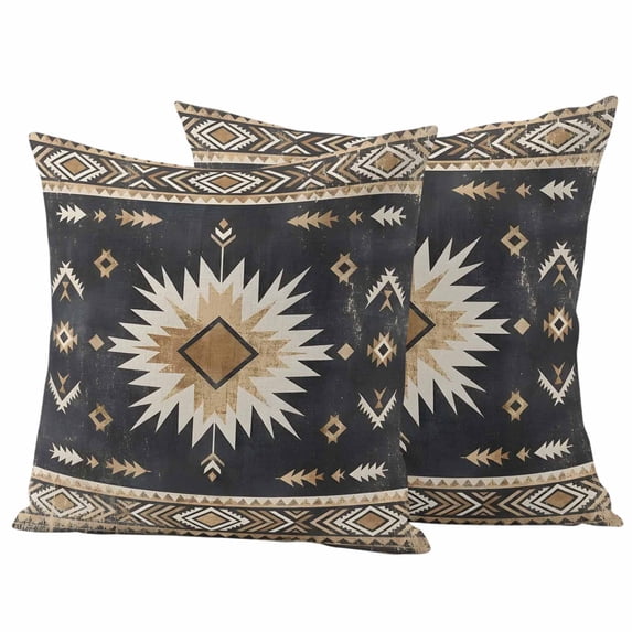 Brown Southwestern Outdoor Waterproof Pillow Covers, Vintage ...