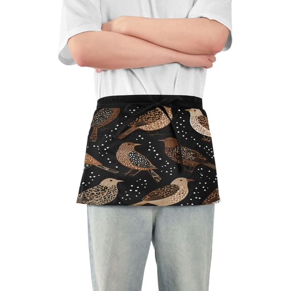 Brown Sparrow Waist wrap apron Adjustable service half apron for ...