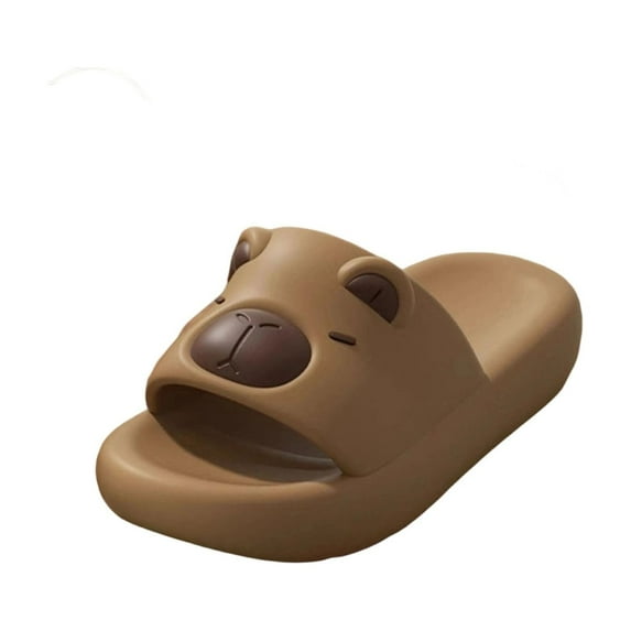 Brown Spring Summer Boys And Girls Soft Sole Home Slippers Non Indoor ...