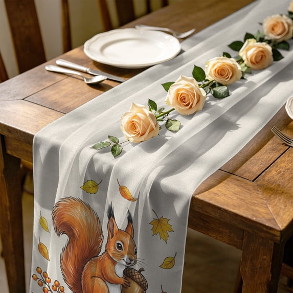 Brown Squirrel 10 ft Cheesecloth Table Runner for Wedding 27"x120 ...