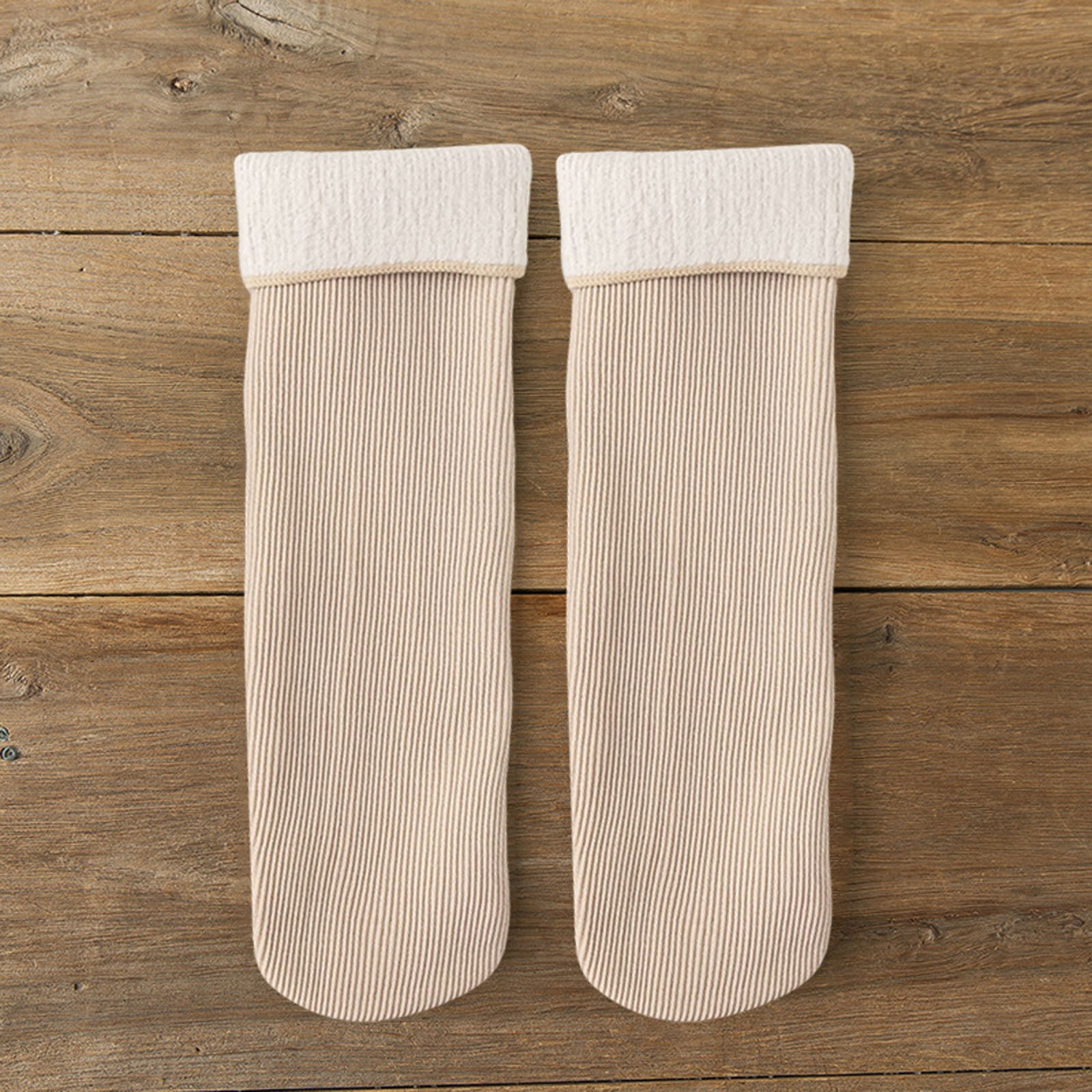 Brown Stockings Socks Ultrasoft Velvet Slim Thermal Socks Fleece Cozy ...