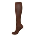 Brown Stockings Summer Mid Tube Solid Color Compression Socks Sports ...