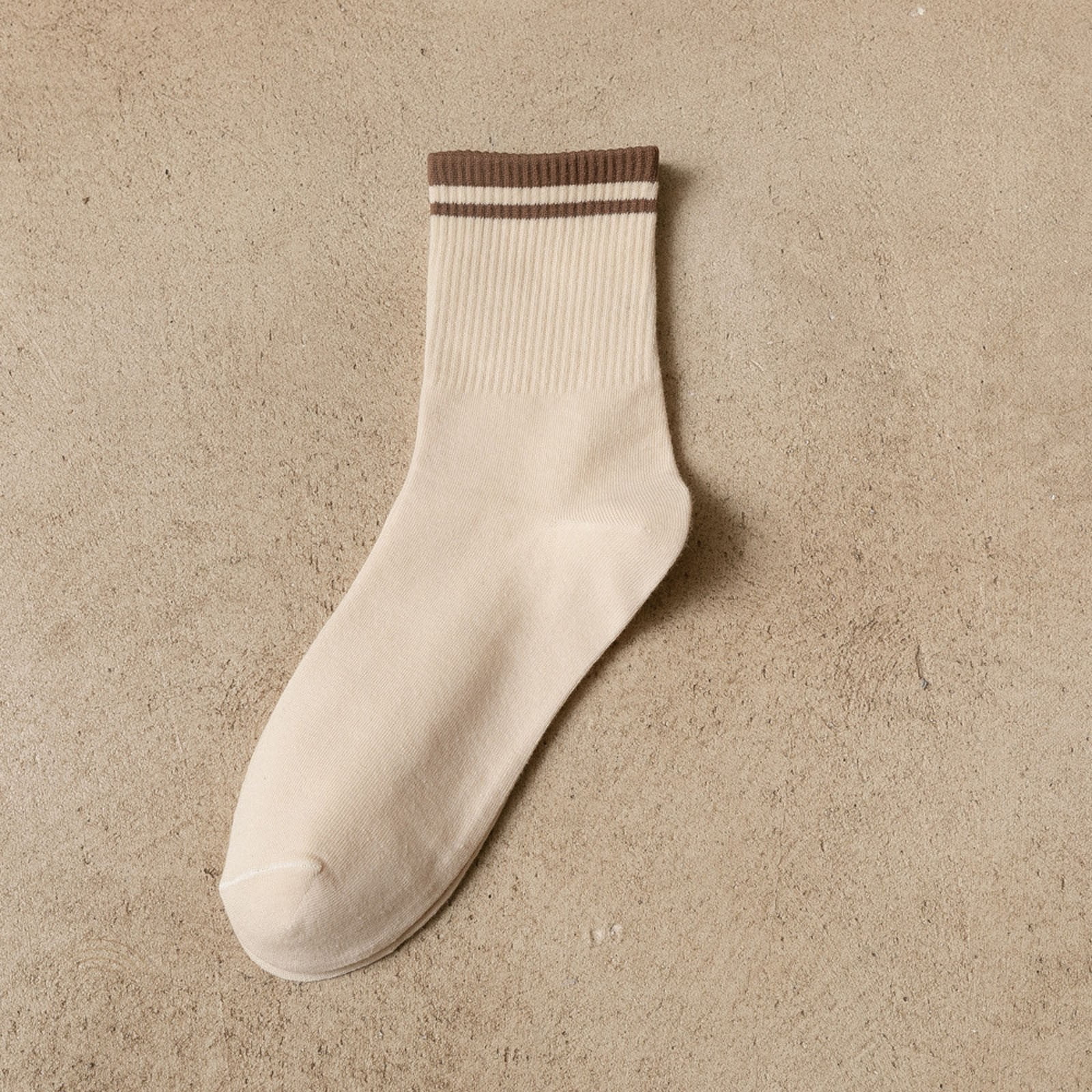 Brown Stockings Women's and Men's All Cotton Japanese Long Tube Cotton ...