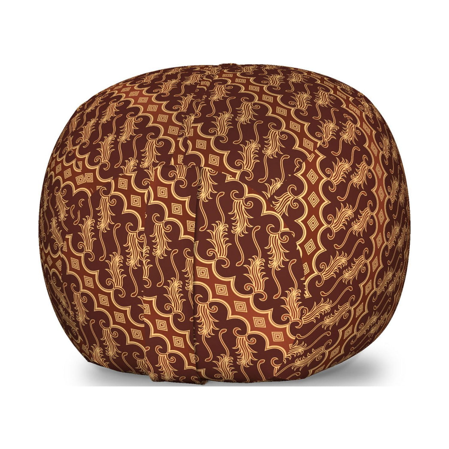 Brown Storage Toy Bag Chair, Batik Parang Barong Diagonal Pattern ...