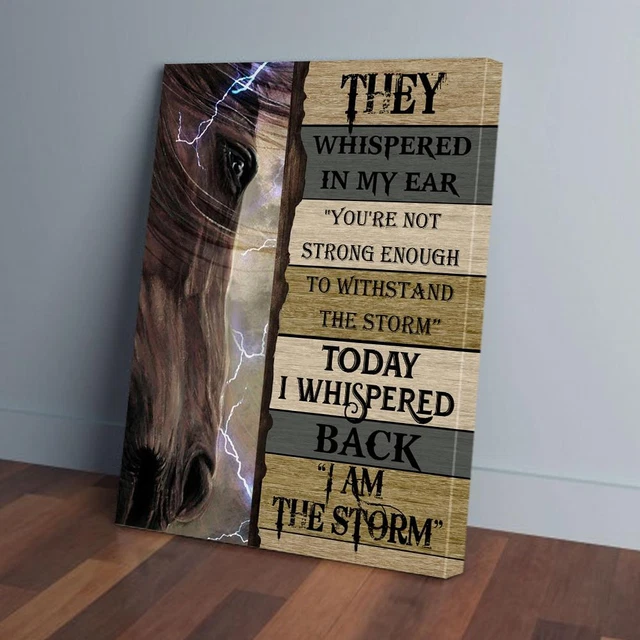 Brown Storm Horse NO FRAMED POSTER Home Decor, Vintage Art Print ...