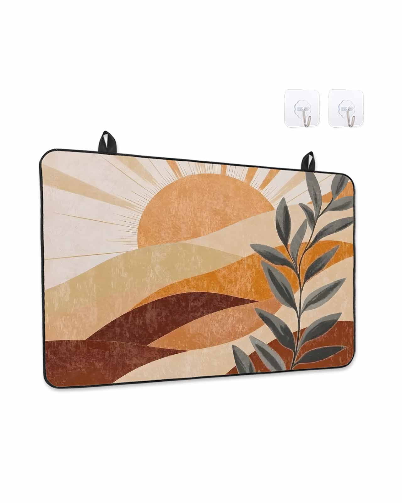 Brown Stove Top Covers for Electric Stove, Kitchen Glass Ceramic ...