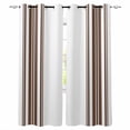Brown Striped Kitchen Curtains Farmhouse Simple Line Vertical Stripes ...