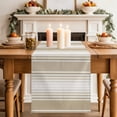 Brown Striped Table Runner, Modern Farmhouse Stripe Minimalist Abstract ...