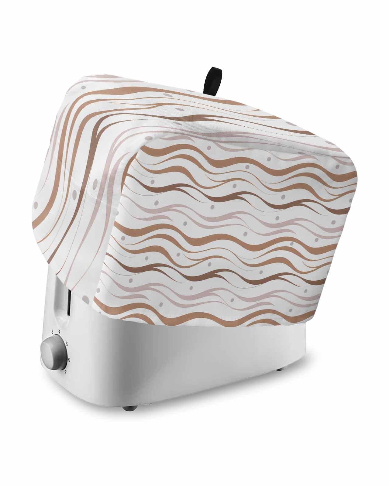 Brown Stripes Toaster Cover 4 Slice, Large Kitchen Appliance Covers ...