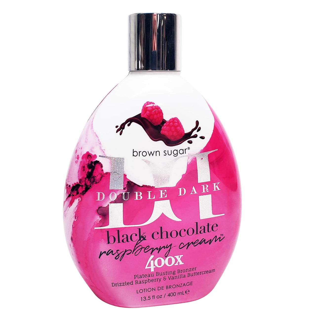 Brown Sugar Double Dark Black Chocolate Raspberry Cream 400X Tanning Lotion 13.5 oz - Walmart.com
