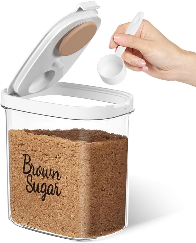 Brown Sugar Keeper Storage Container, 1.9 Quart Brown Sugar Container ...