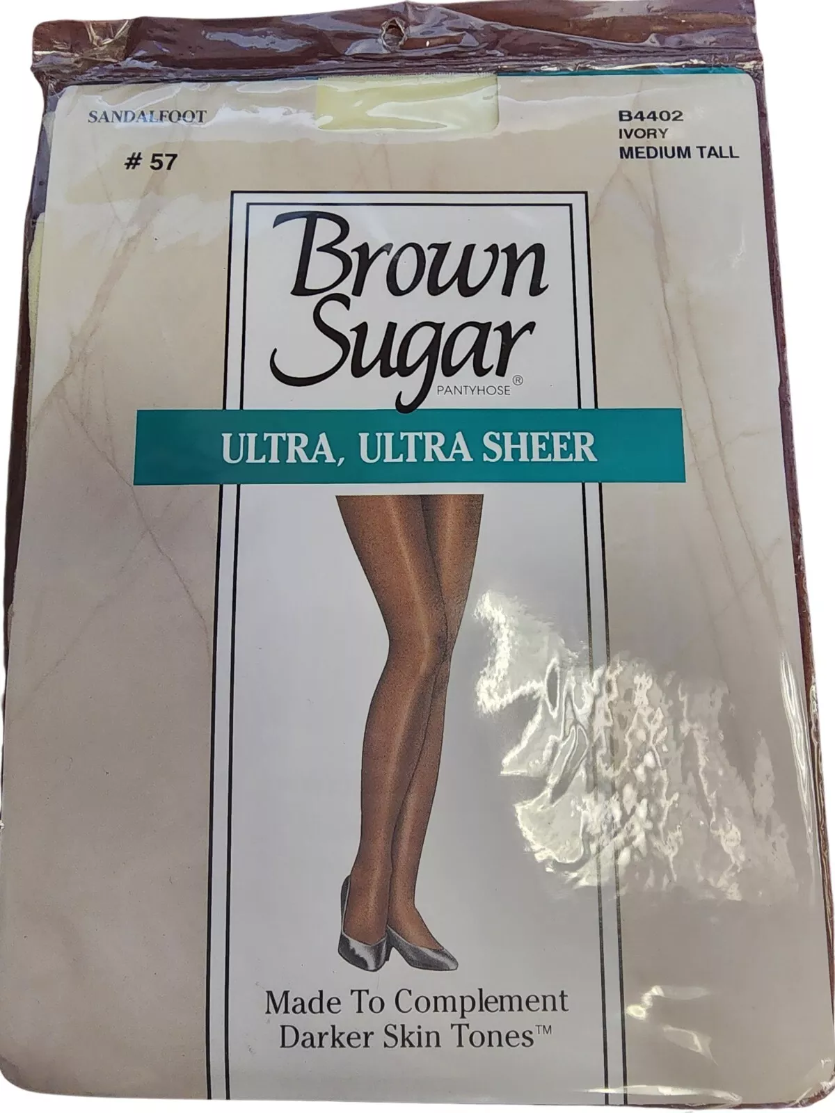 Brown Sugar Leggs Ultra Ultra Sheer Ivory / Medium Tall Sandalfoot ...