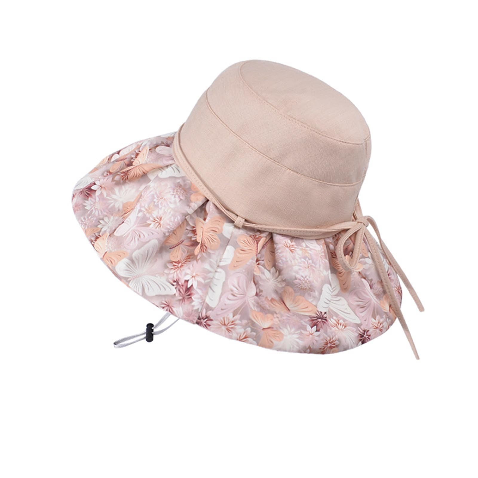 Brown Sun Hats Women's Spring and Summer Large Brimmed Sunshade Hat ...